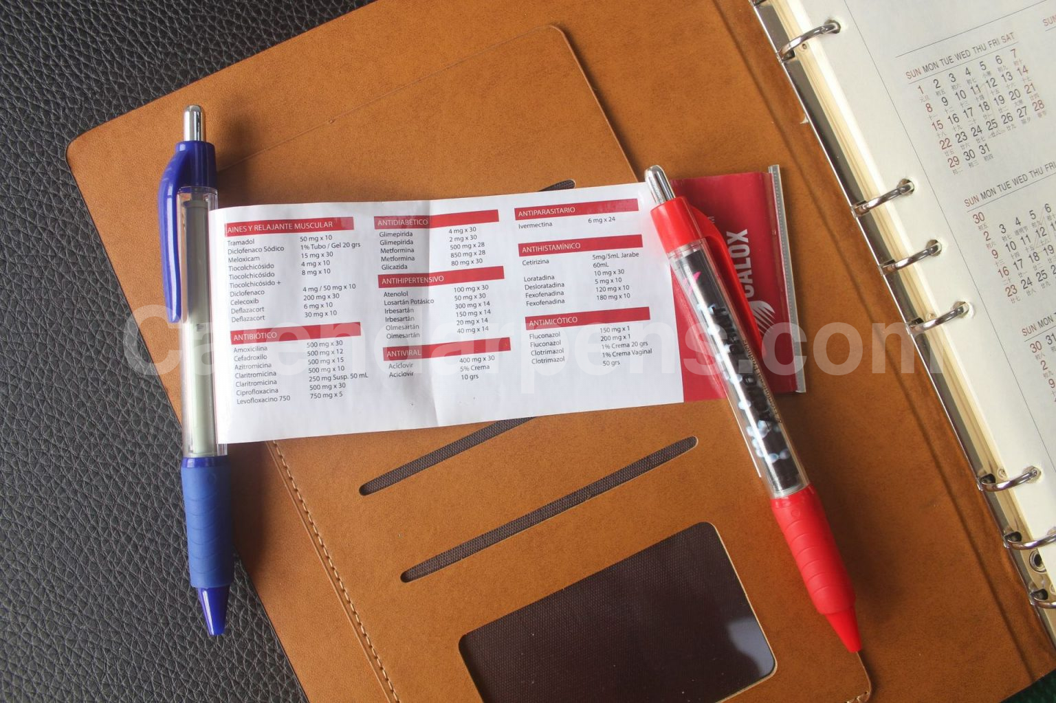 Pull Out Calendar Pens “WAVE”, Branded Calendar Pens - Calendar Pens